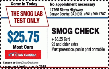 Smog Station Near Me | $29.75 Smog Check with Coupon | Santa Clarita